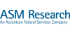 ASM Research, An Accenture Federal Services Company logo